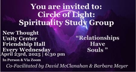 04/23/2025 Circle of Light | New Thought Unity Center